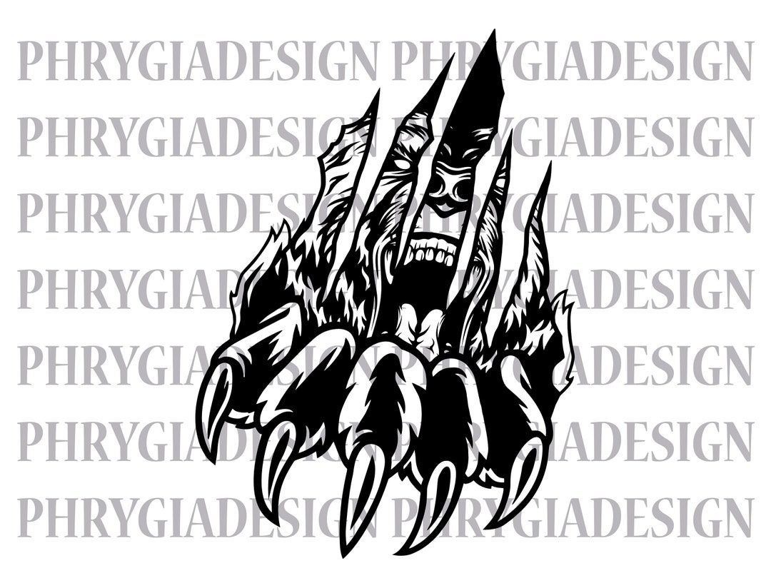 Bear Claws Scratch Svg , Bear Svg , Grizzly Bear Svg , Bear Claw Mark ...