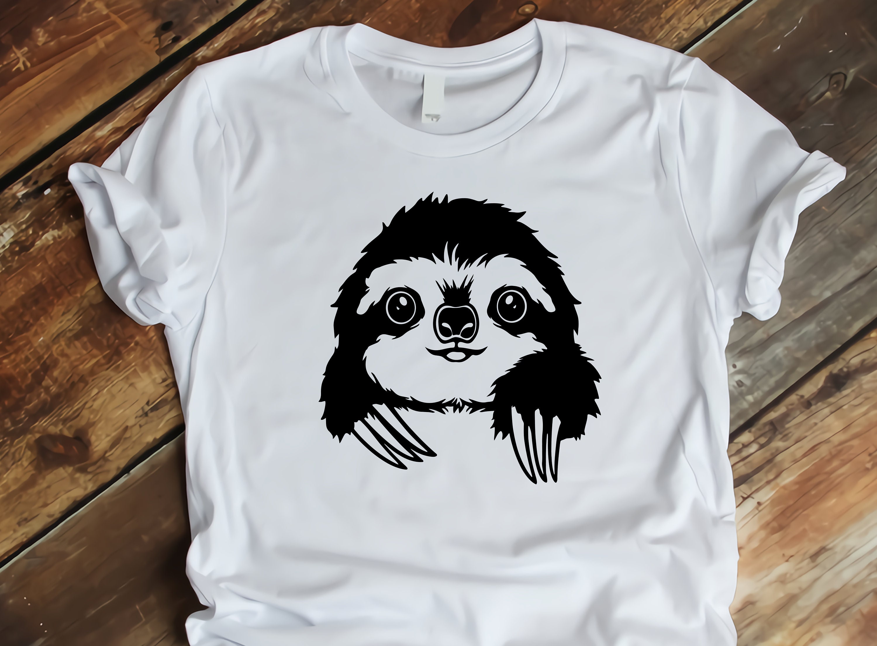 Cute Sloth Svg , Baby Sloth Svg , Sloth Clipart , Animal Head Svg ...