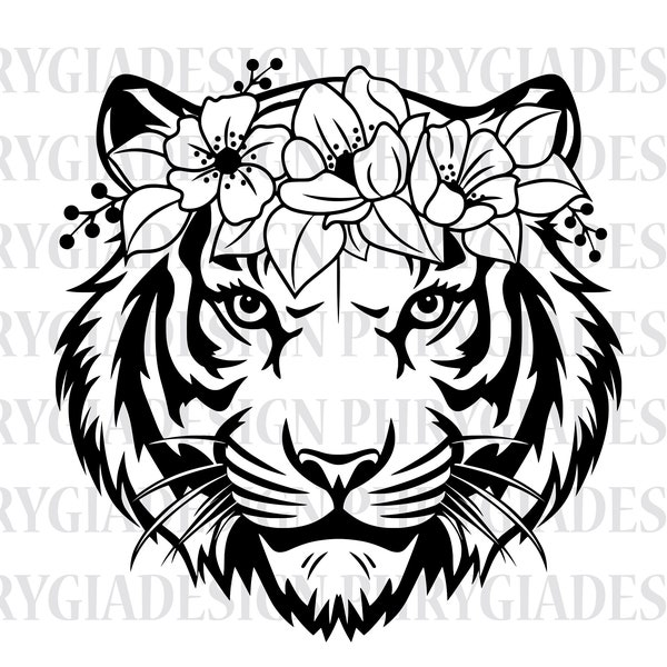 Tiger Svg - Etsy