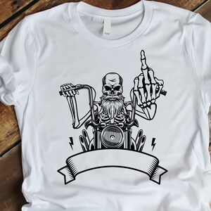 Motorcycle Rider Svg Png , Skeleton Middle Finger , Motorcycle Svg ...