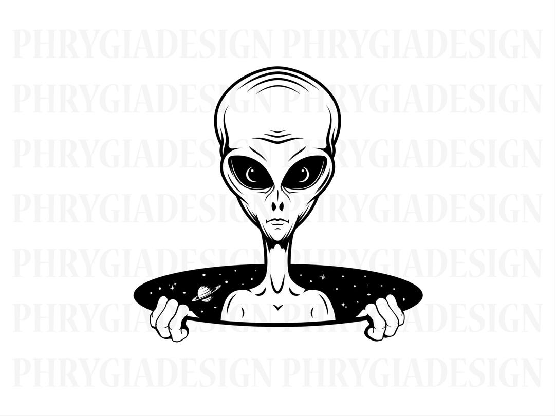Alien Svg Png , Alien Clipart , Alien Shirt Svg , Space Svg , Planet ...