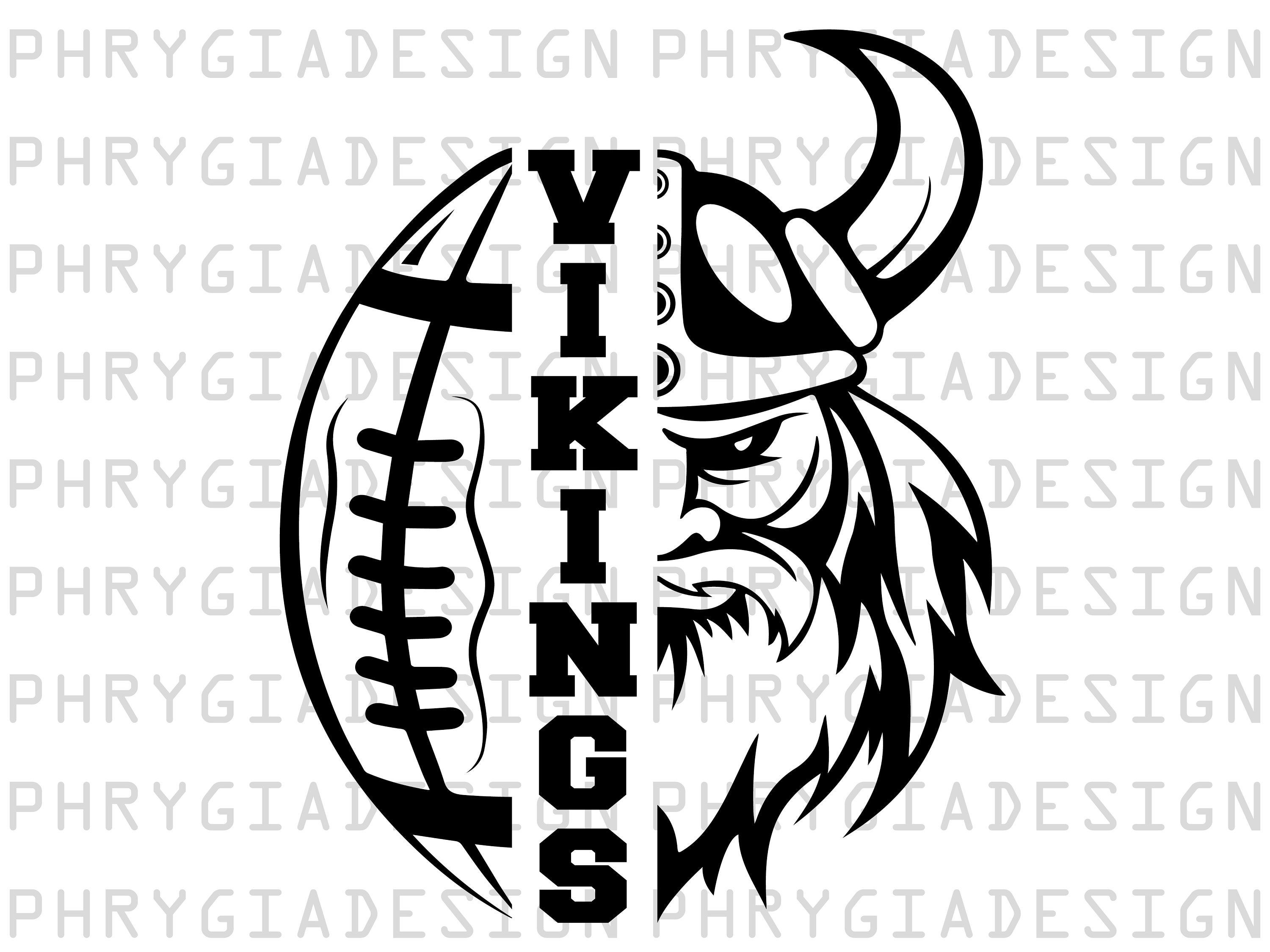 Minnesota Vikings Logo Black And White