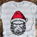 Bigfoot Santa Hat Svg , Bigfoot Svg , Sasquatch Svg , Bigfoot Shirt Svg ...