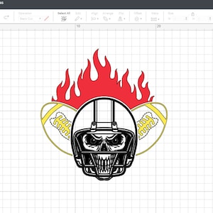 Skull Football Svg American Football Skull Svg Football - Etsy