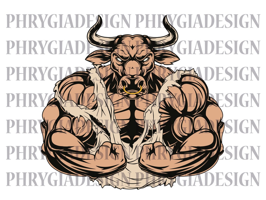 Bull Body Builder Svg Png , Muscle Man Svg , Gym Svg , Biceps Svg ...