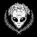 Floral Alien Head Svg , Alien Head Svg , Alien Svg , Alien Png , Alien ...