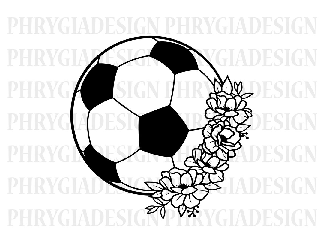 Floral Soccer Svg , Football Svg , Soccer Svg , Girls Soccer Svg ...