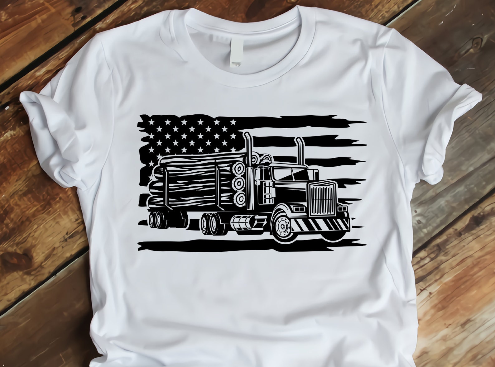 US Logging Truck Svg , Truck Svg , Logging Truck Clipart , Logging ...
