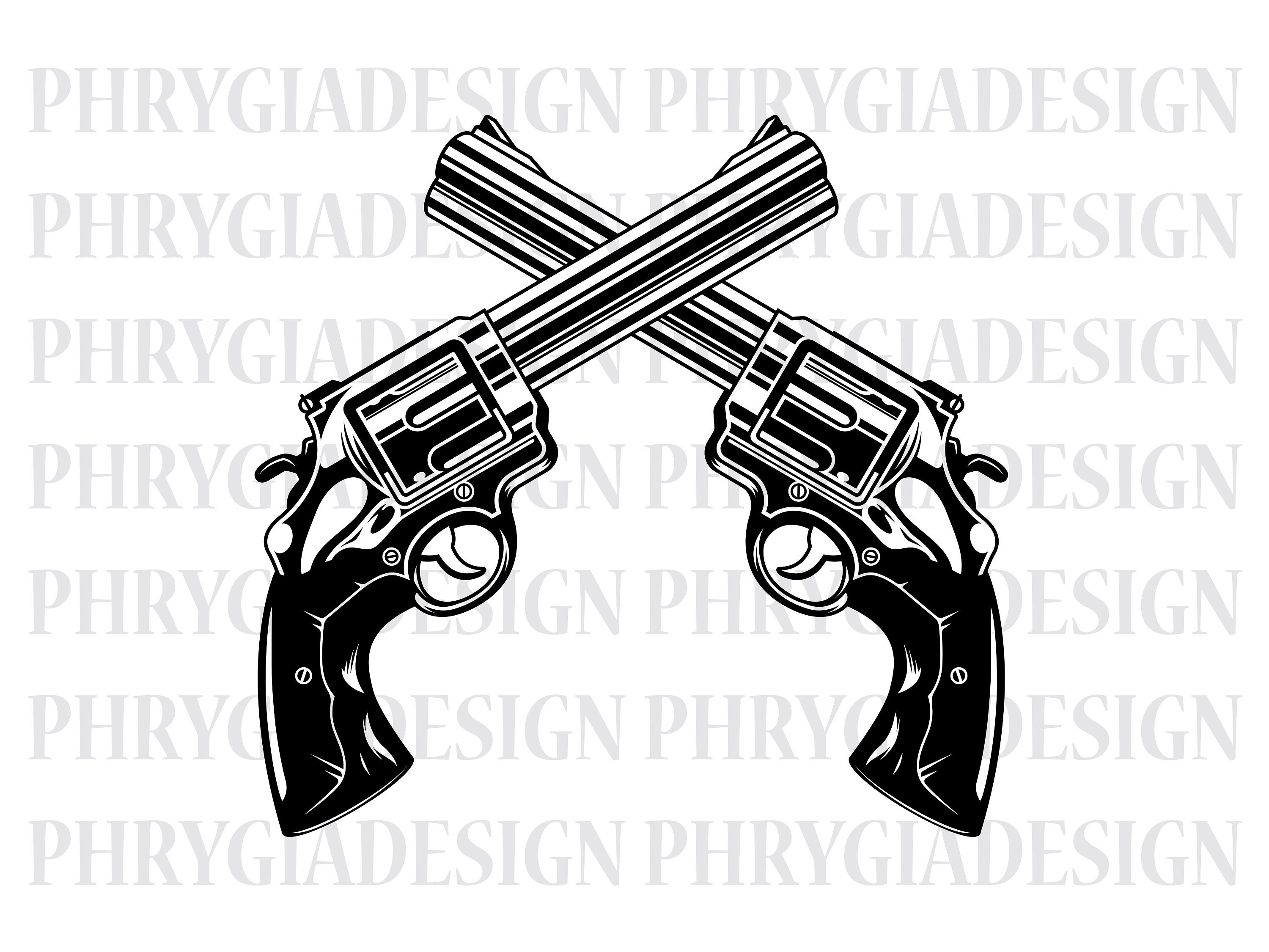 Revolver Gun Svg Handgun Pistol Svg Revolver Pistol Svg - Etsy