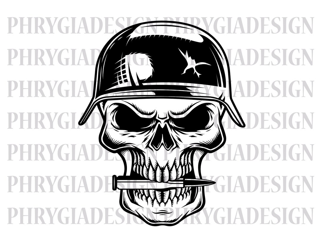 Soldier Skull Svg , Army Skull Svg , Veteran Svg , Army Svg , Military ...