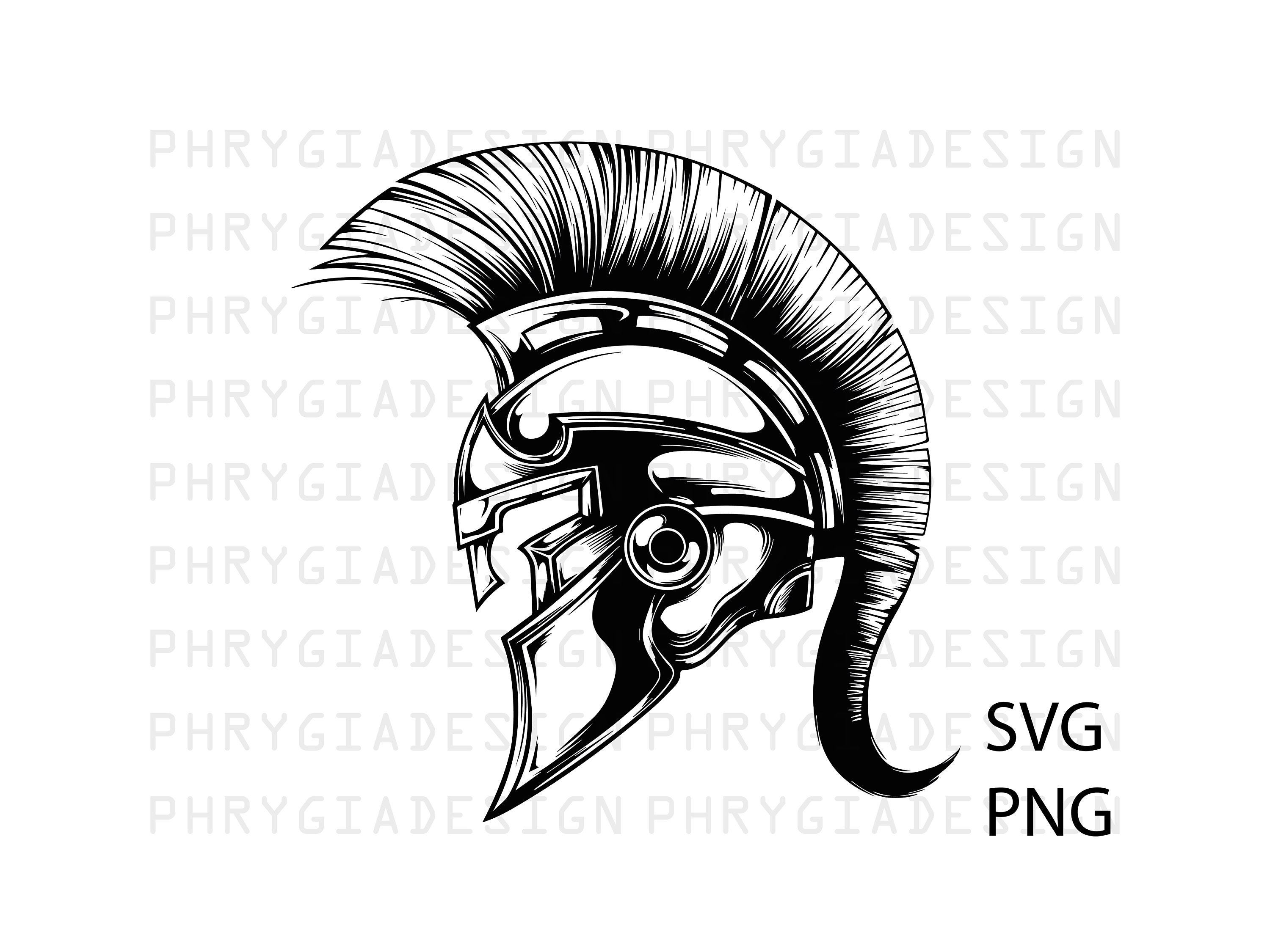 Spartan Head Logo Clip Art