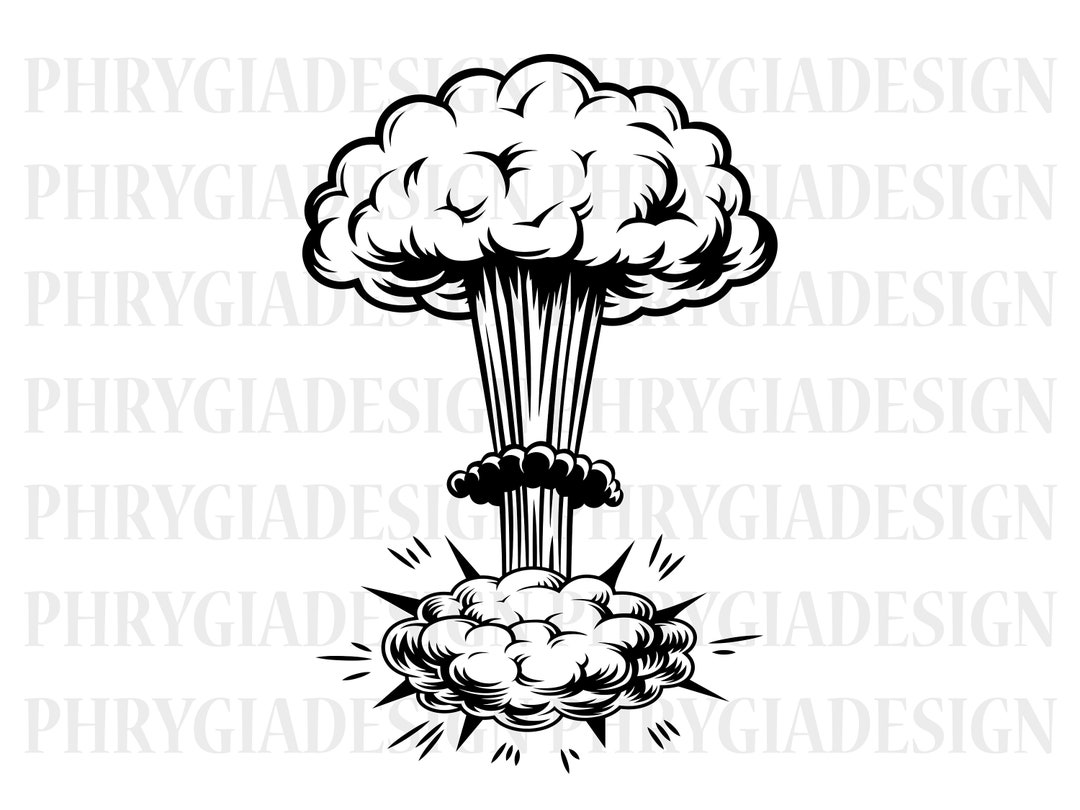 Mushroom Cloud Svg , Atomic Bomb Svg , Nuclear Explosion Svg , Bomb ...