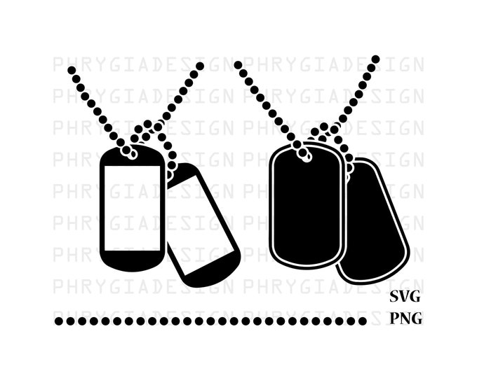 Dog Tag SVG File, Dog Tag DXF, Dog Tag Png, Dog Tags Svg, Dogtag Svg ...