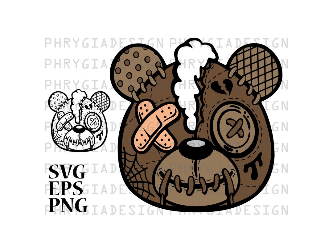 Beaten Teddy Bear Svg Eps Png , Teddy Bear Svg , Teddy Bear Clipart ...