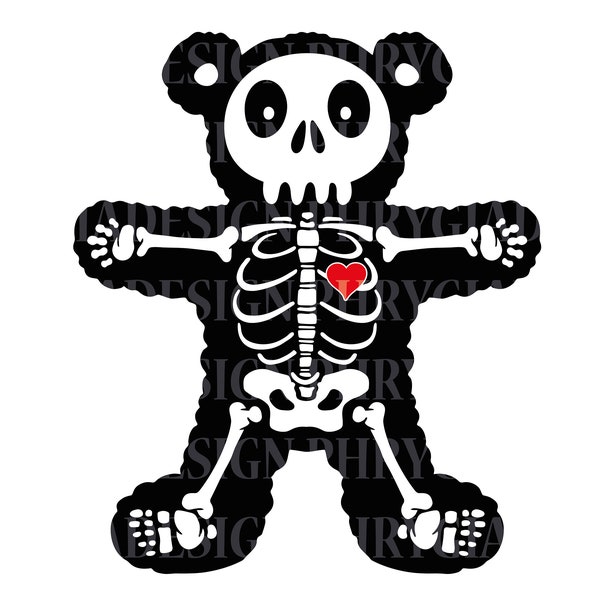 Teddy Bear Skeleton - Etsy