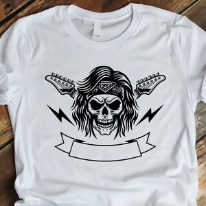 Rocker Skull Svg , Rock Hand Sign Svg , Rock and Roll Music Svg , Rock ...