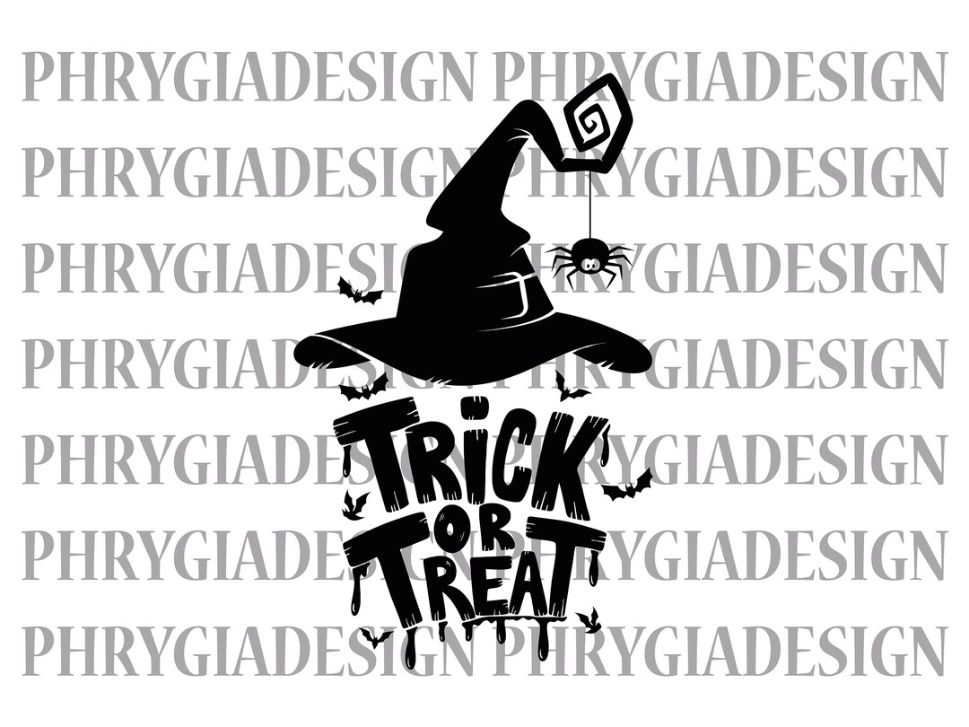 Trick or Treat Svg , Witch Hat Svg , Halloween Svg , Halloween Shirt ...