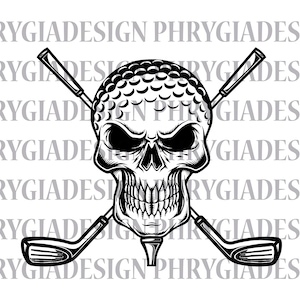 Golf Skull Svg Golf Svg Png Golfing Svg Golf Ball Svg - Etsy