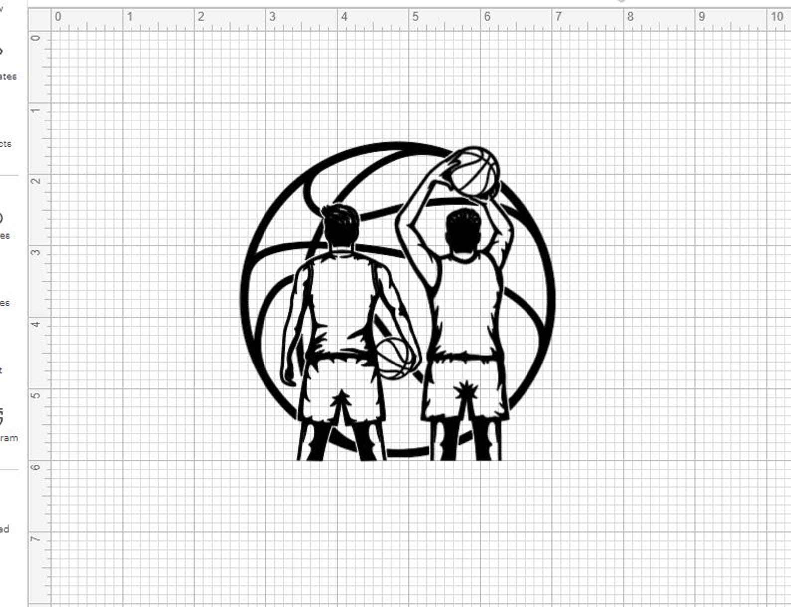 Two Basketball Player Svg , Basketball Svg , Personalized Name ...