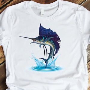 Blue Marlin Png , Blue Marlin Fish Clipart , Digital Sublimation ...