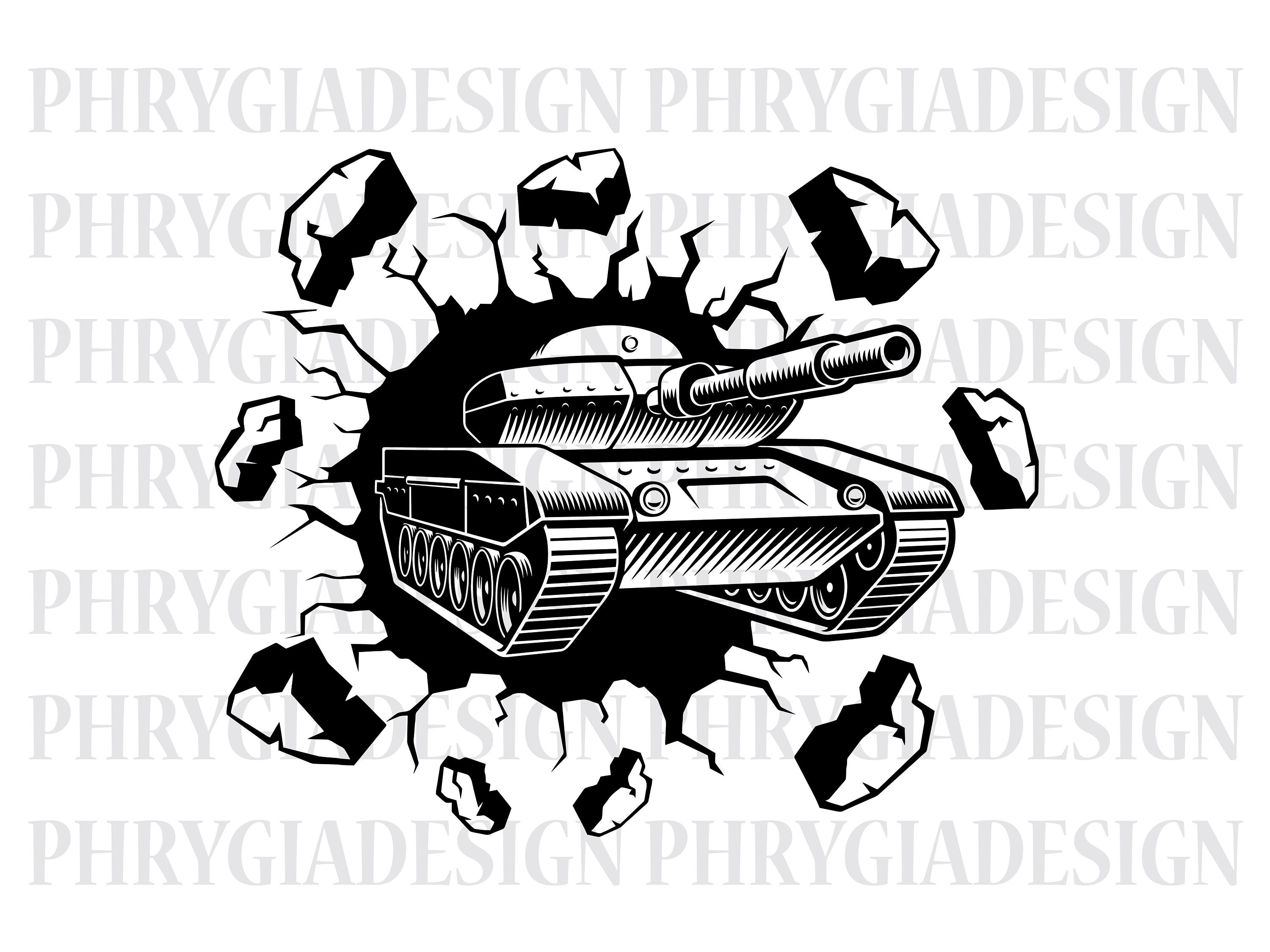 Smashing Tank Svg , Military Tank Svg , War Vehicle , Army Svg ...
