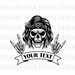 Rocker Skull Svg , Rock and Roll Music Svg , Rock Hand Sign Svg , Rock ...