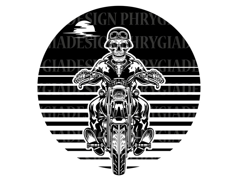 Motorcycle Rider Svg Png Motorcycle Svg Motorcycle Skull - Etsy
