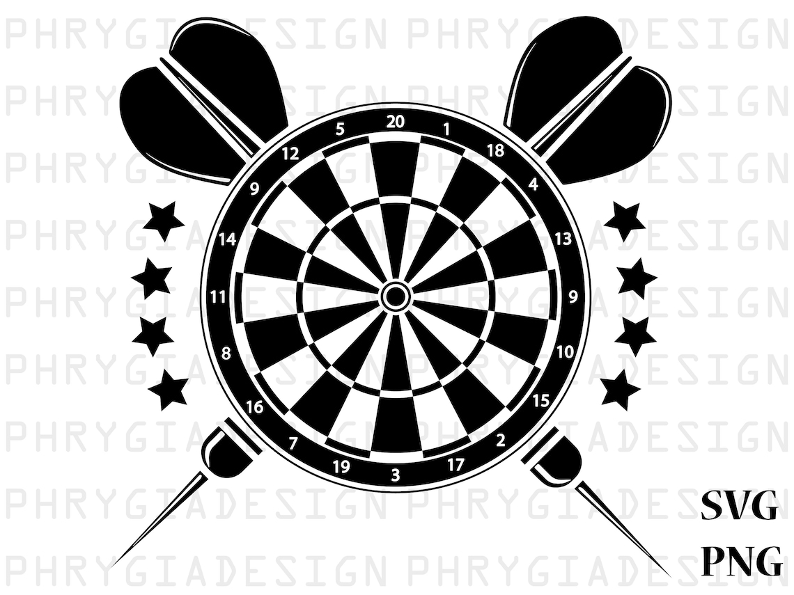 Darts Svg Png Dartboard Svg Dart Game Svg Dart Svg - Etsy