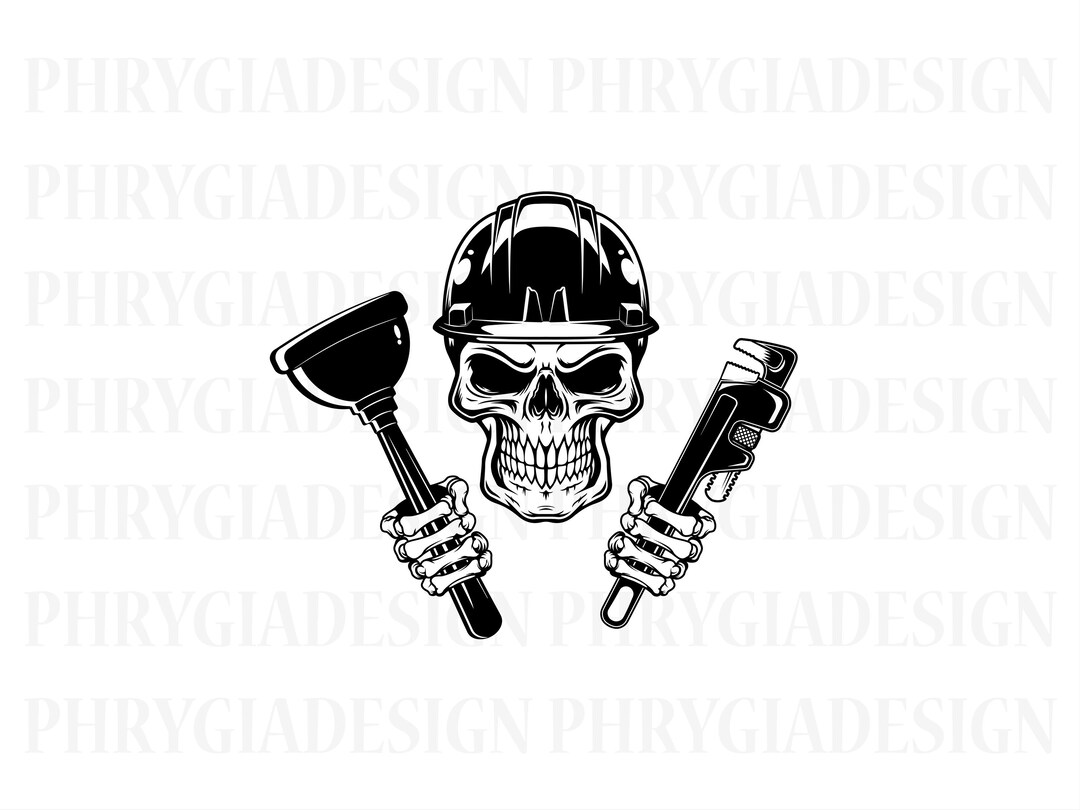 Plumber Skull Svg , Plumber Svg , Pipefitter Skull Svg , Plumber Shirt ...