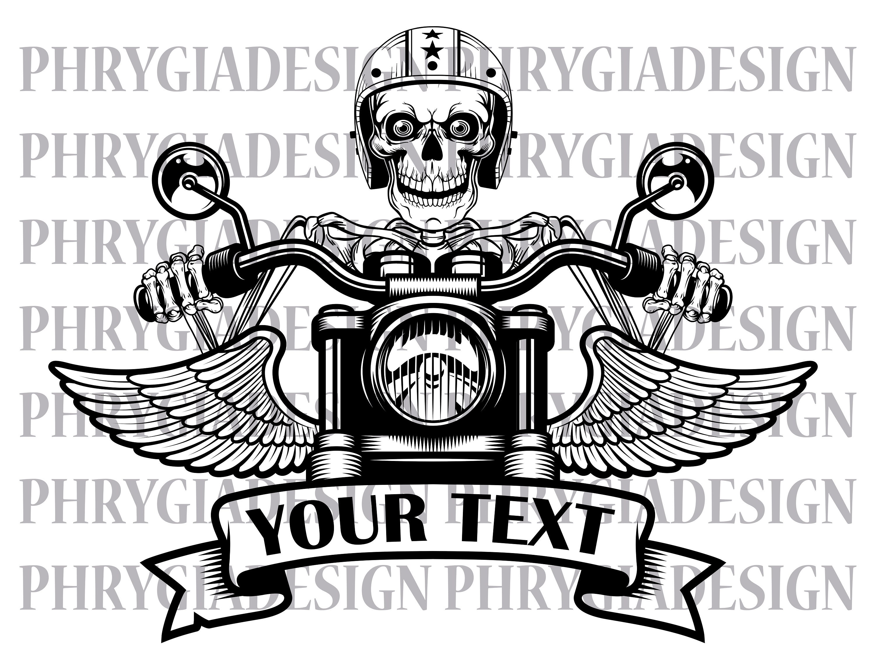 Motorcycle Rider Svg Png Motorcycle Svg Motorcycle Skull - Etsy UK