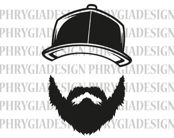 Beard Man With Dad Hat Svg File Dad Life Svg Beard Man Svg Dad Hat Svg ...