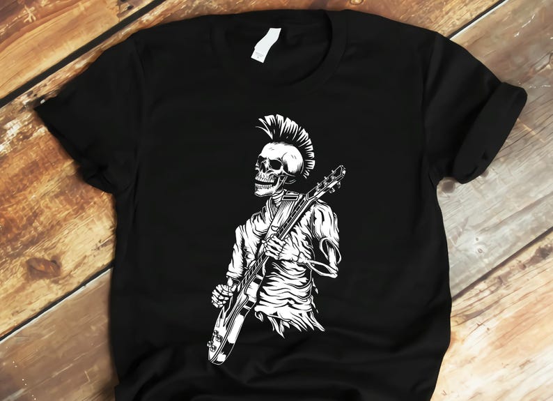 Rocker Skull Svg , Punk Rock Skull Svg , Punk Rock Svg , Skull Svg ...