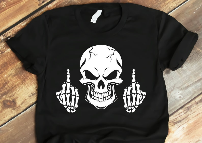 Skull Mittelfinger Svg Skull Svg Skelett Svg Skull - Etsy Schweiz
