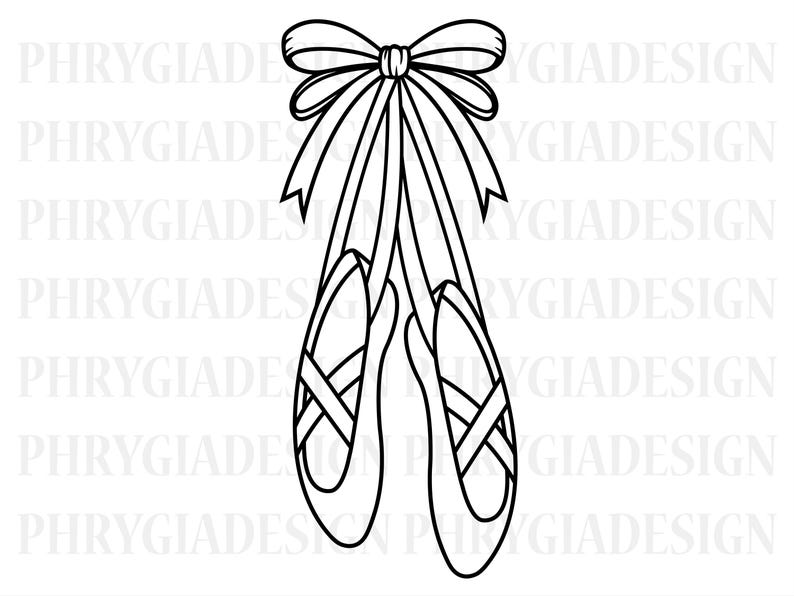 Ballerina Shoes Svg , Hanging Ballerina Shoes Svg , Ballet Shoes Svg ...