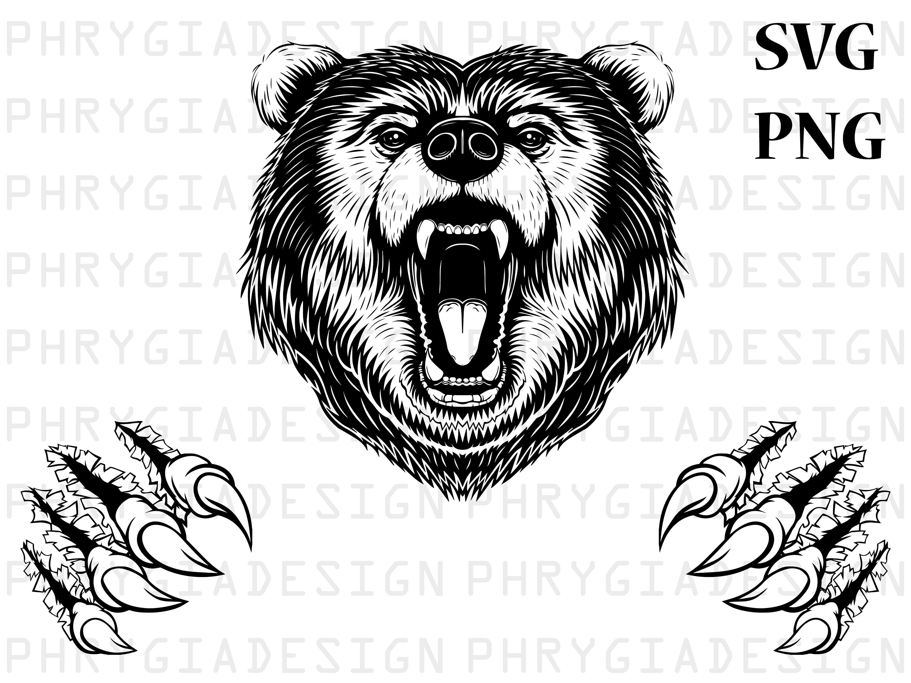 Bear Svg Png Bear Face Svg Bear Head Svg Bear Face - Etsy New Zealand