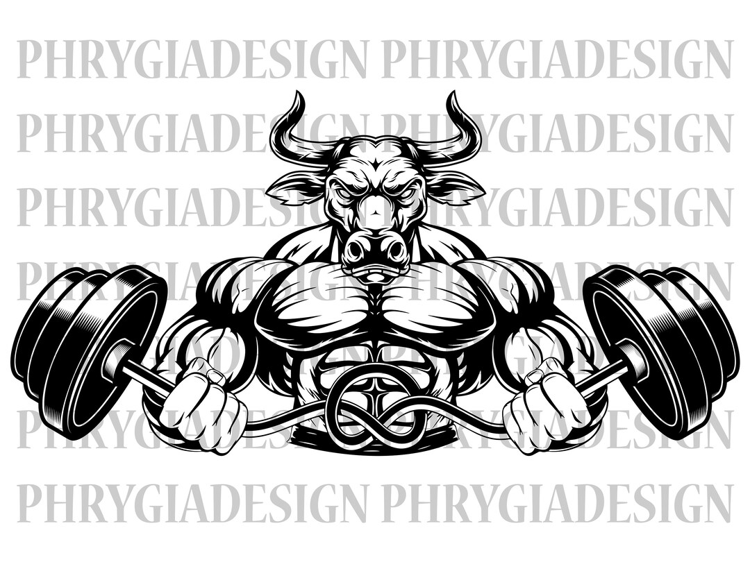 Bull Bodybuilder Svg Png Muscle Man Svg Gym Svg Biceps - Etsy