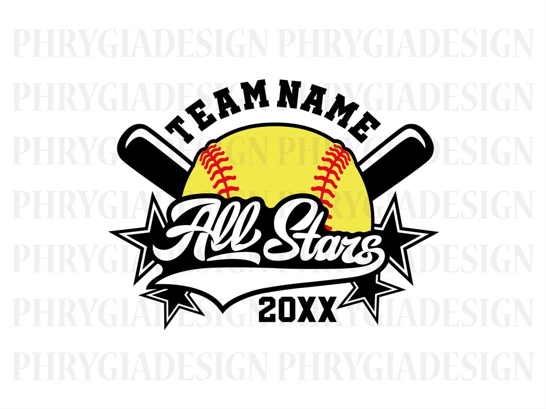 All Stars Softball Svg , All Stars Baseball , Softball Player Svg ...