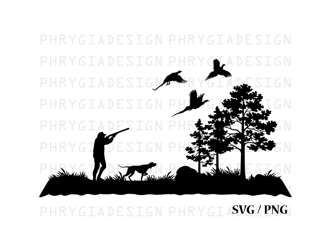 Pheasant Hunter Svg , Hunting Dog , Pheasant Hunting Svg , Pheasant Svg ...