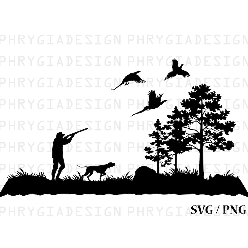 Black Pheasants Svg - Etsy