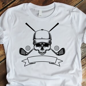 Golf Skull Svg Png Golf Svg Skull Svg Golf Clipart - Etsy