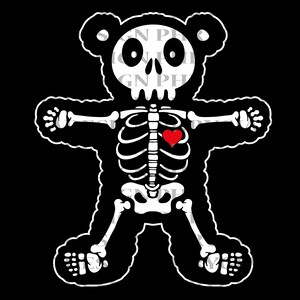 Teddy Bear Skeleton Svg , Teddy Bear Svg , Teddy Bear Shirt Svg , Teddy ...
