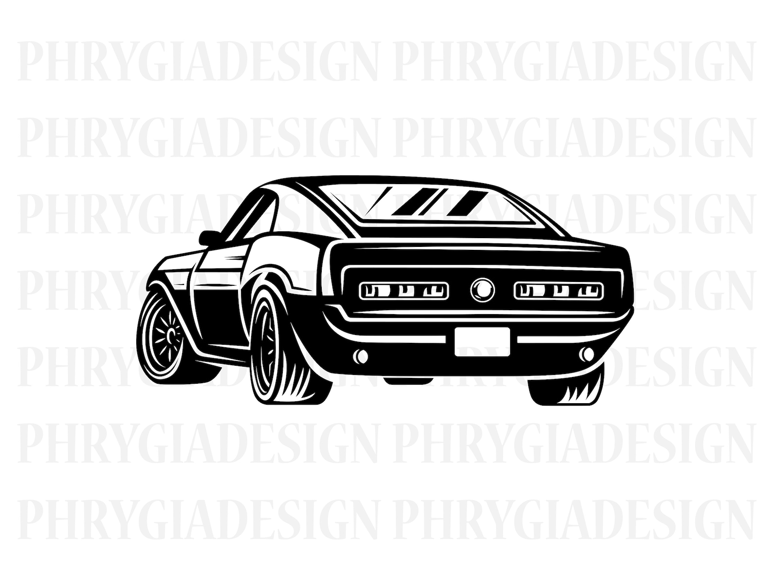 Muscle Car Svg , Muscle Car Clipart , Muscle Car Png , Retro Car Svg ...