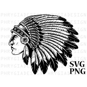 Native American Svg Png , Indian Headdress Svg , American Indian ...