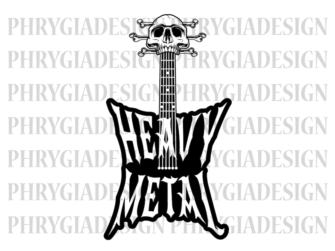 Heavy Metal Svg , Metal Music Svg , Death Heavy Metal Svg , Electric ...