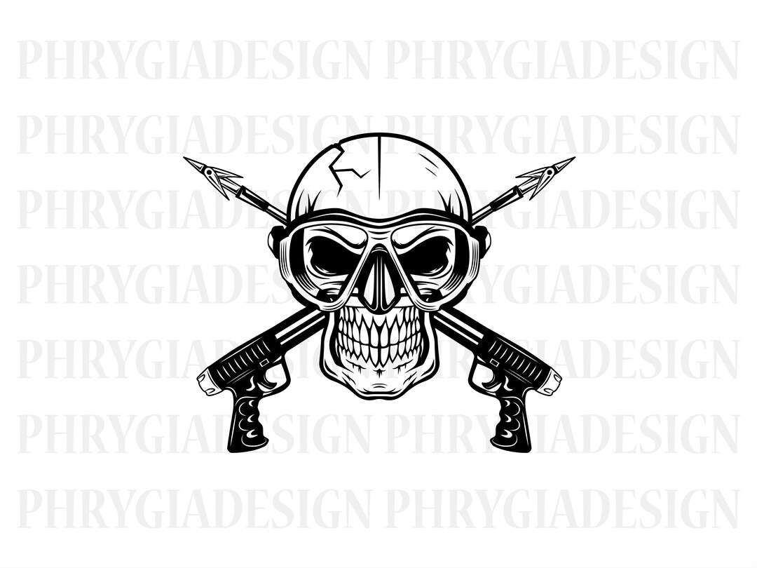 Diver Skull Svg , Diving Svg , Diving Mask Svg , Skull Svg , Diving ...