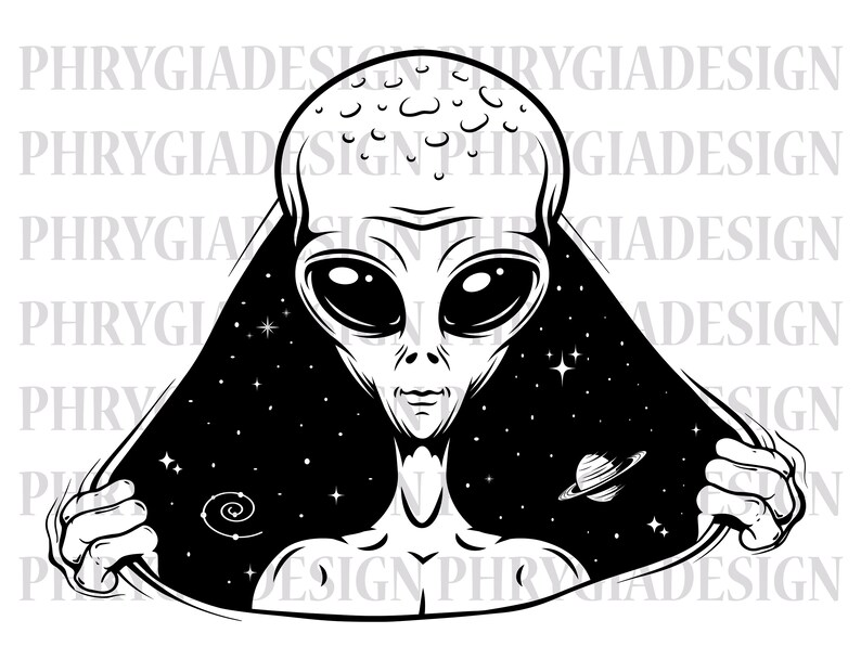 Alien Svg Png Alien Clipart Alien Shirt Svg Space Svg - Etsy