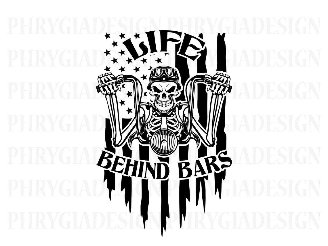 US Life Behind Bars Svg , Skeleton Life Behind Bars Svg , Skeleton ...
