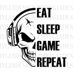Video Game Skull Svg , Gamer Skull Svg , Gamer Svg , Controller Svg ...