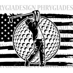 US Golf Svg Png Golfing Svg Golf Player Svg Golf Club - Etsy