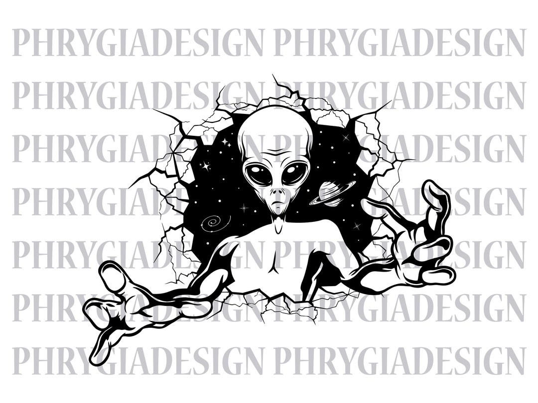 Alien Svg Png , Alien Shirt Svg , Alien Clipart , Space Svg , Planet ...
